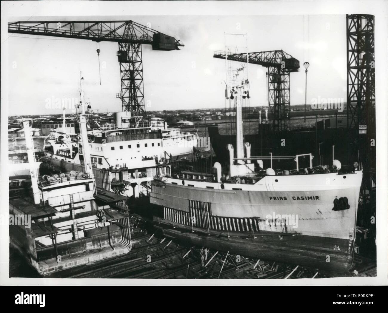Jan. 01, 1960 - Ships Lengthened In Dutch Shipyards New Centre Sections ...