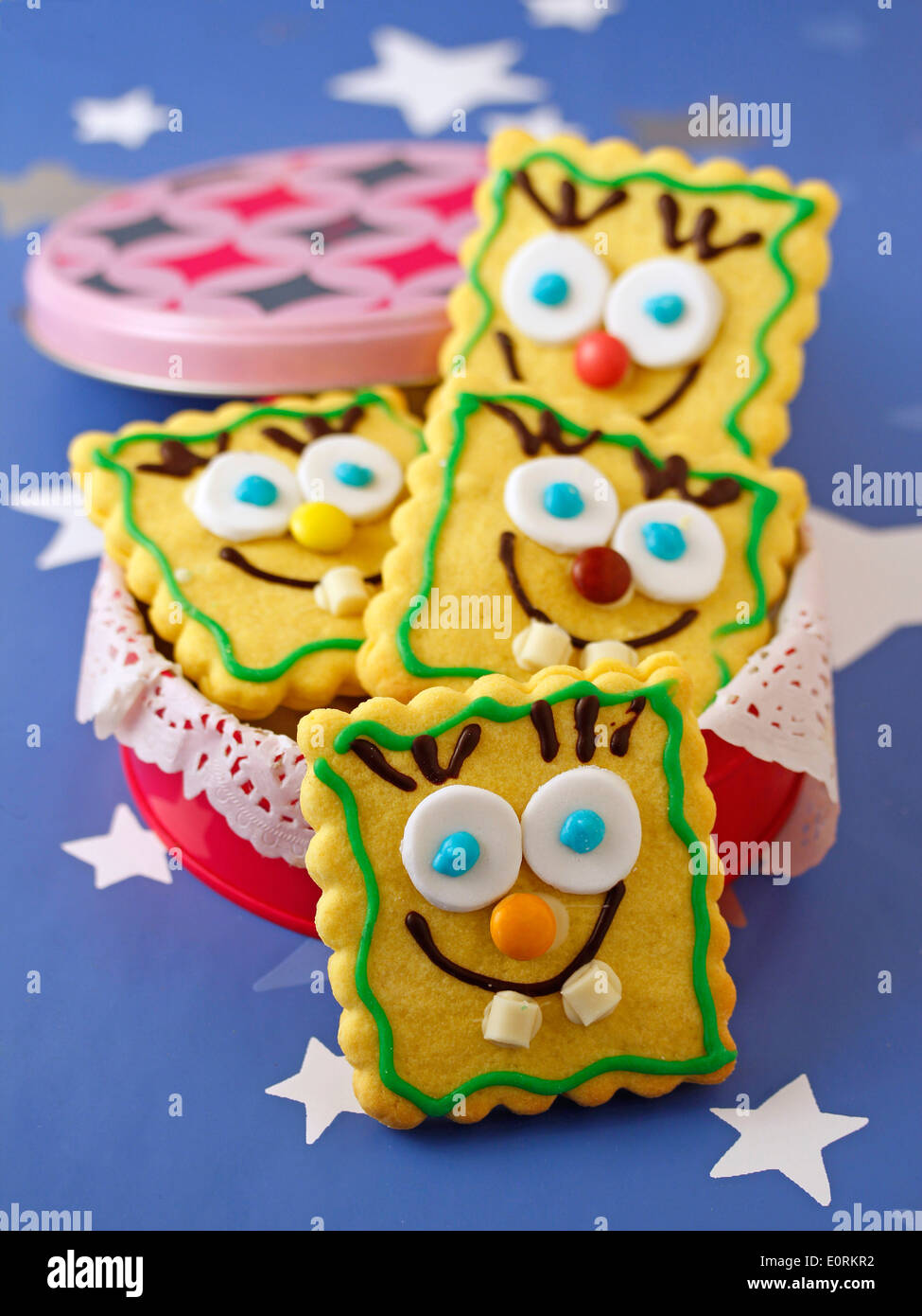 Sponge Bob cookies. Recipe available Stock Photo - Alamy