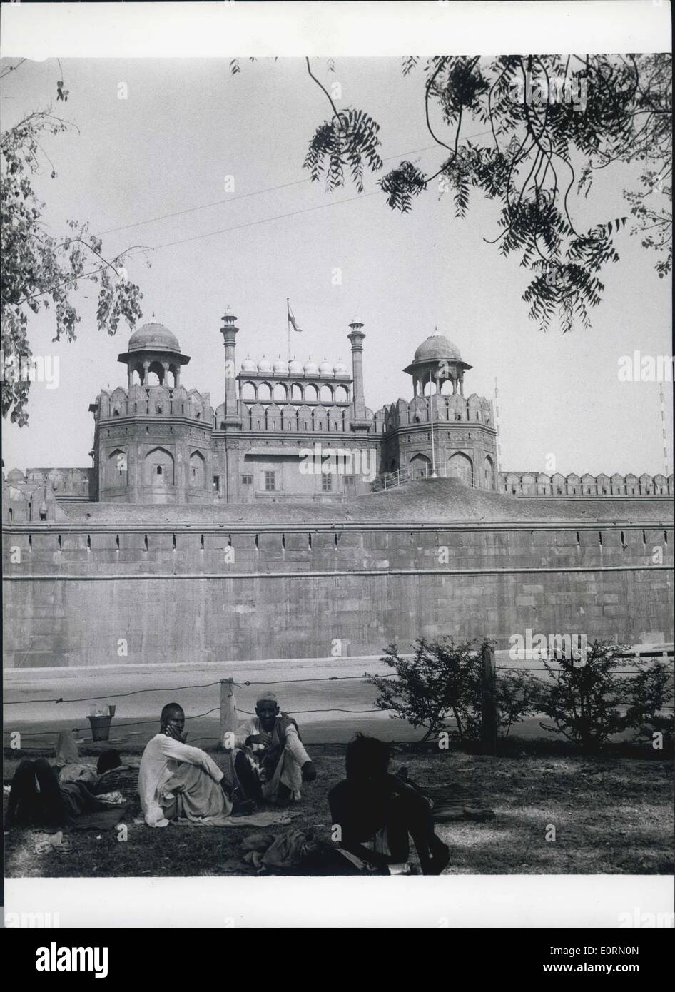 Jan. 01, 1960 - Famous Fort: The Famous Red Fort in Old Delhi. exact ...