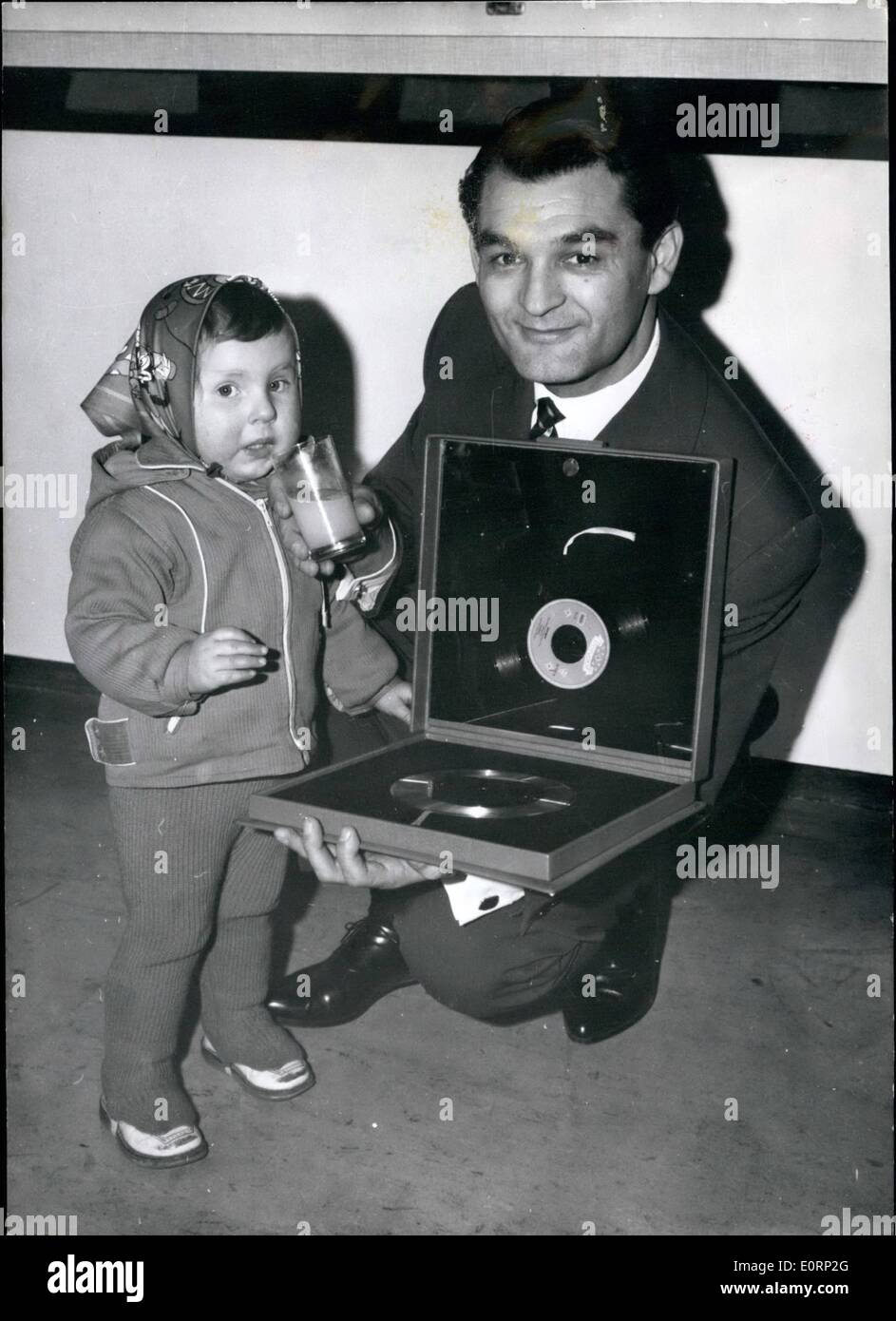 Apr. 04, 1960 - Gold for ''Morgen'' Jugoslavian singer Ivo Robic (Ivo ...