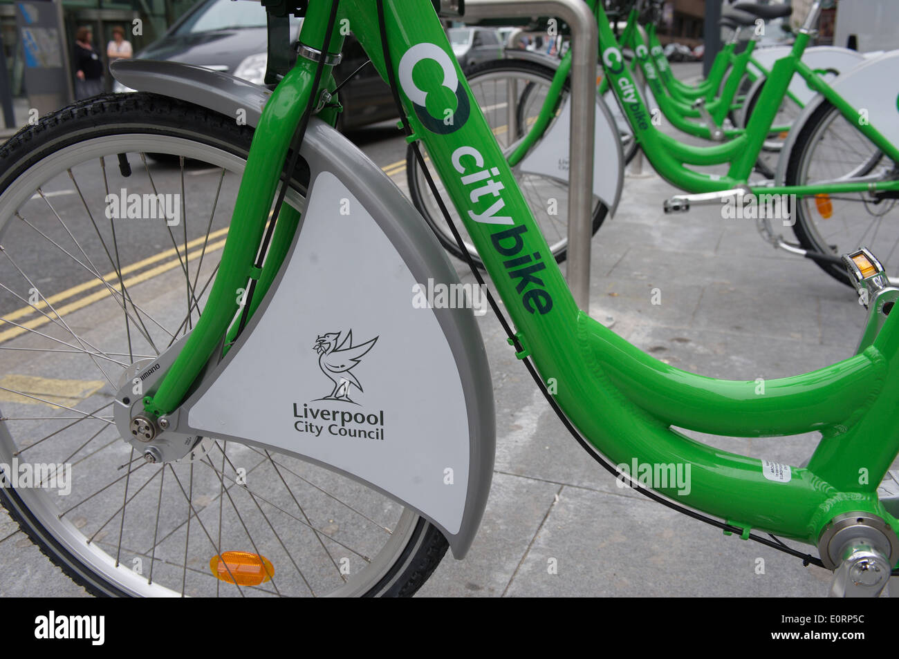 Liverpool’s City Bike hire scheme - bike stations on Old Hall Street ...