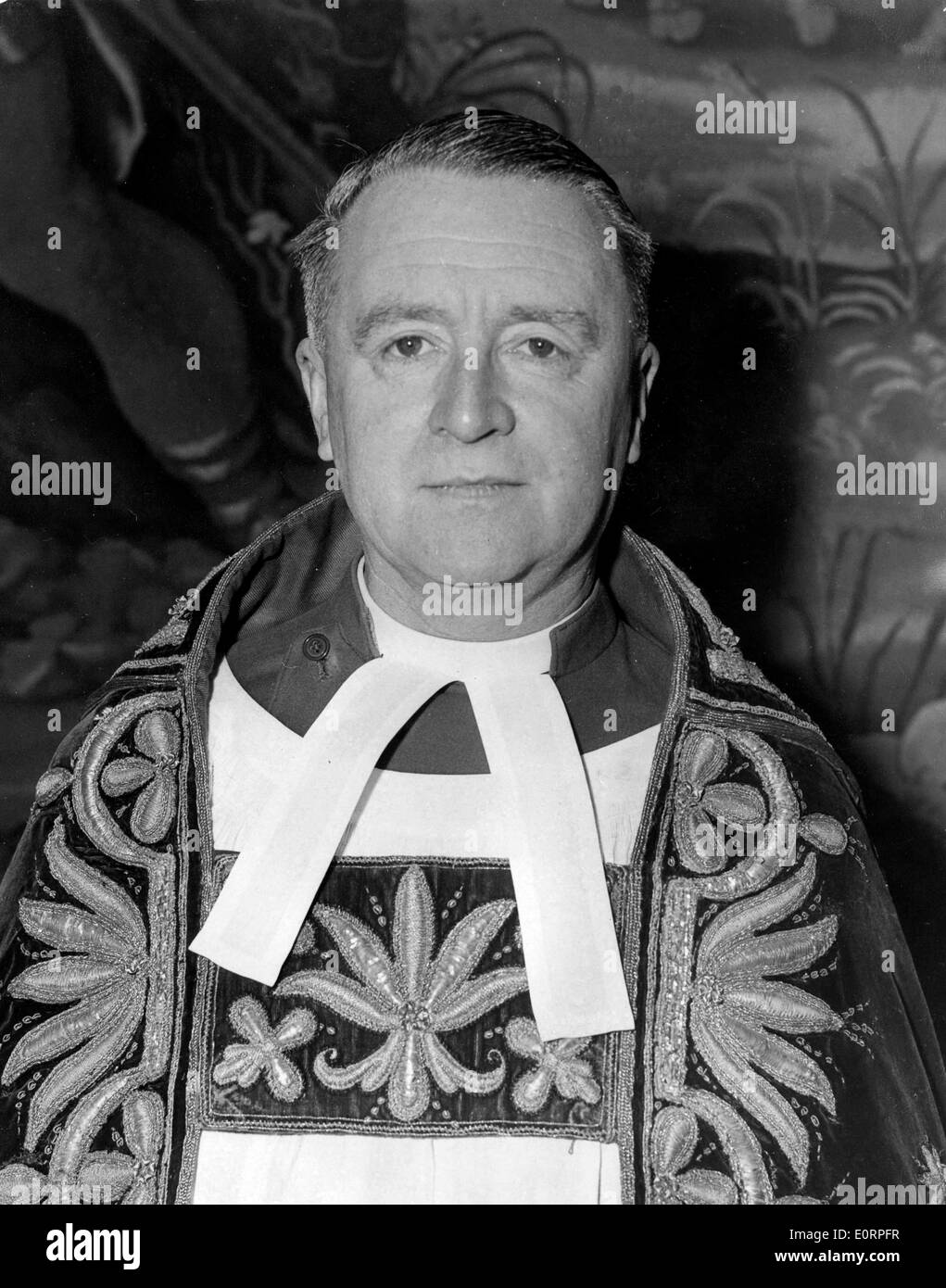 Priest Eric Abbott when he was appointed Dean Stock Photo - Alamy