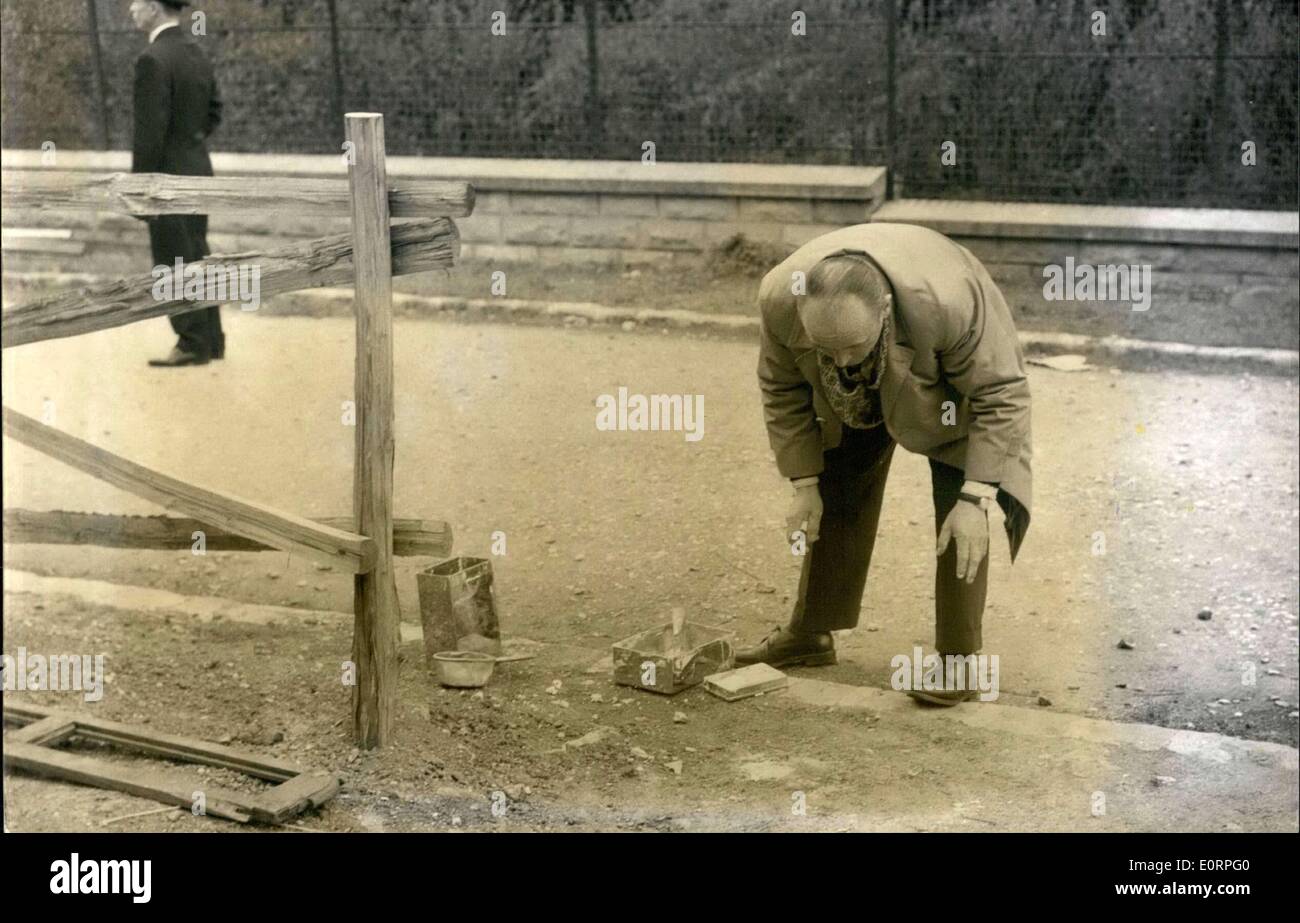 Apr. 13, 1960 - A Police Inspector at the Scene of Eric Peugeot's ...