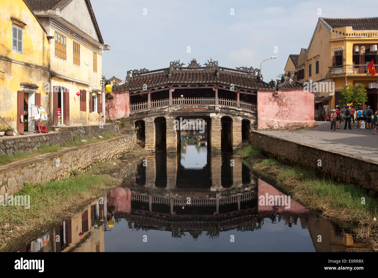 Chua Cau Temple Bridge (Japanese Covered Bridge) in the historic old ...