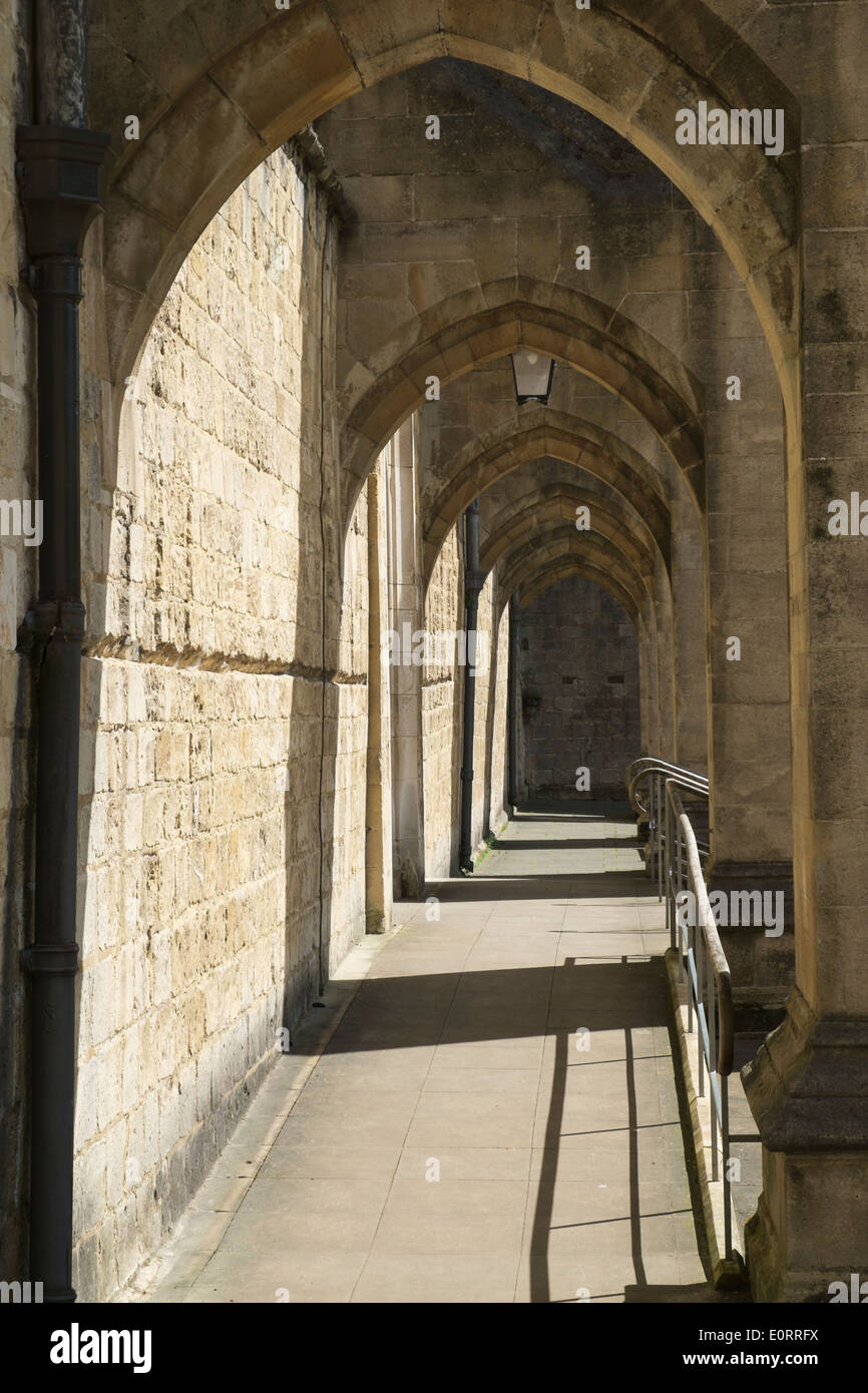 Gothic architecture walkway hi-res stock photography and images - Alamy