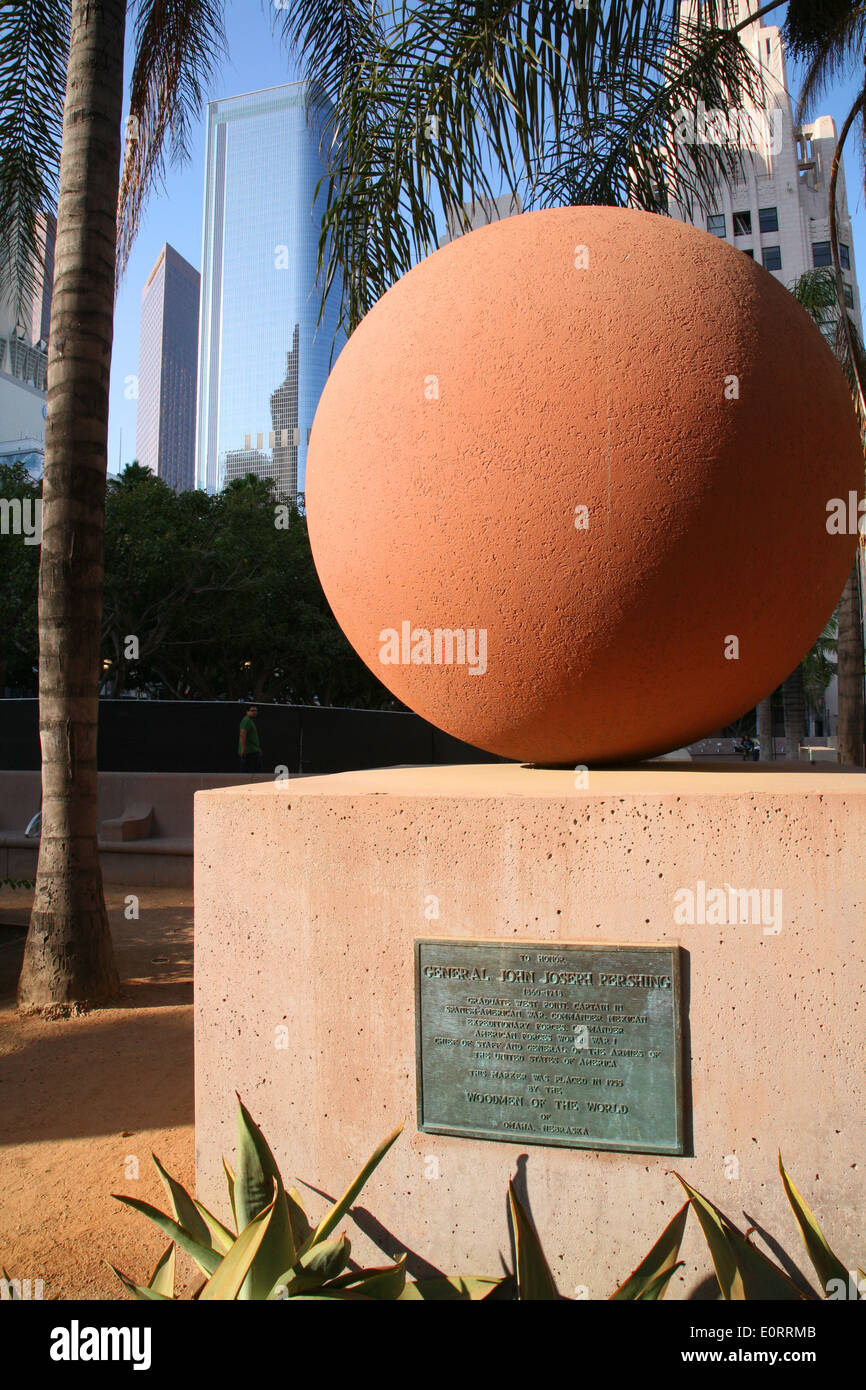 Marker to honor General John Joseph Pershing in the square of the same ...