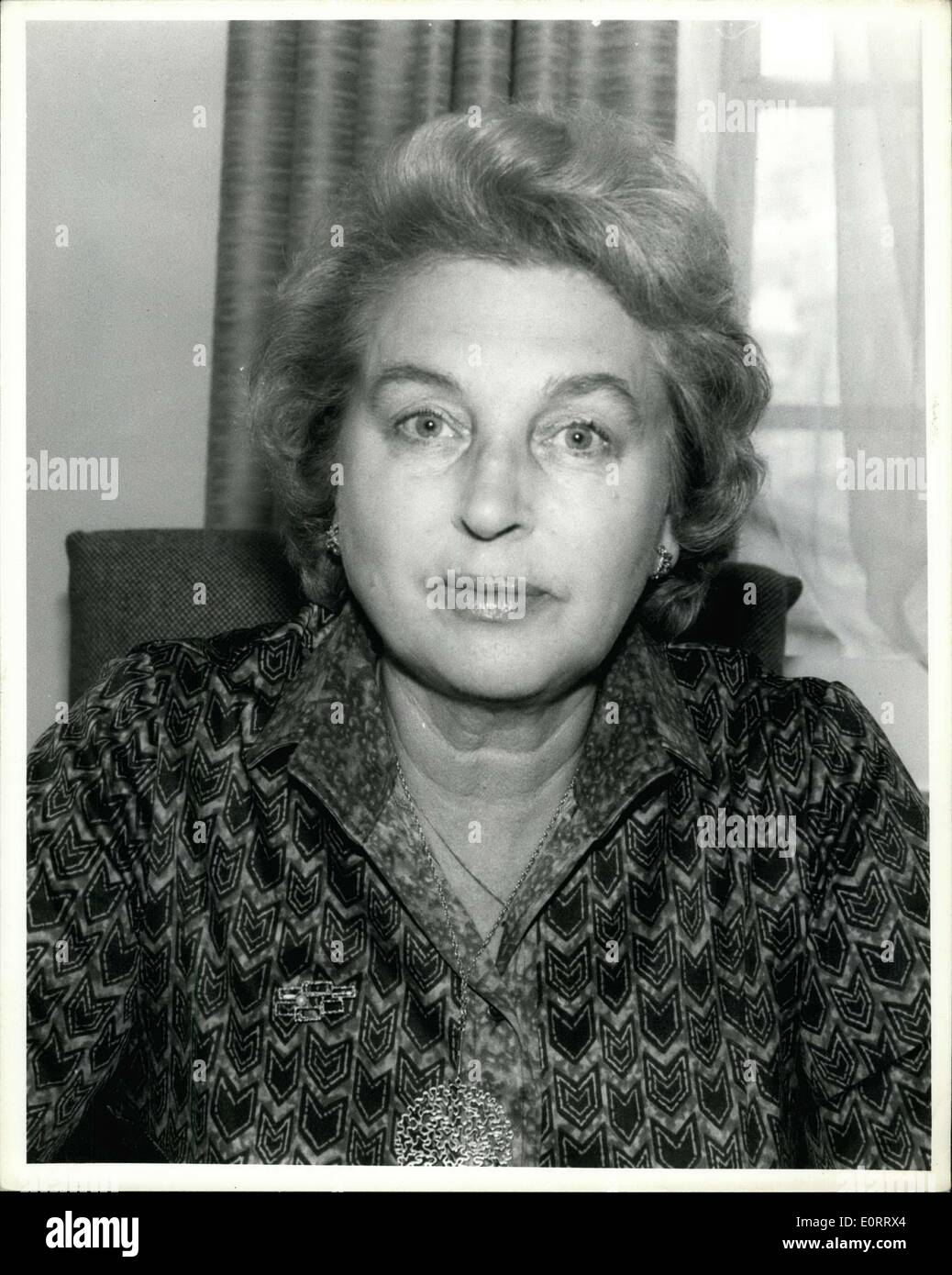 May 08, 1960 - A new portrait of Mrs Peggy Fenner the newly appointed ...