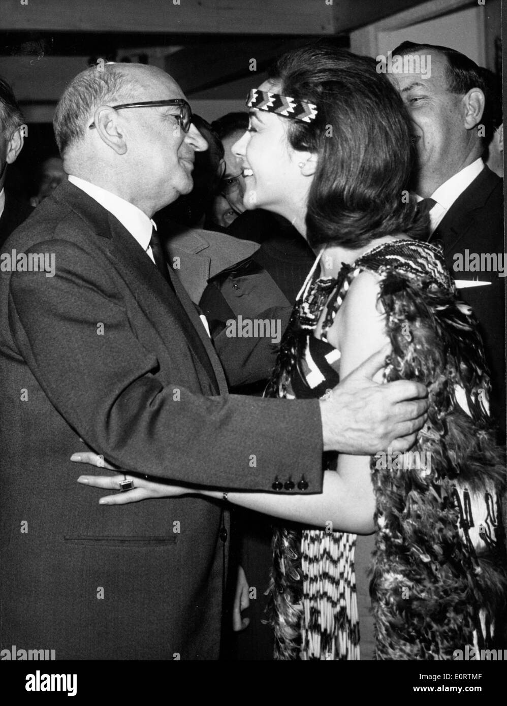 Two friends hugging greeting Black and White Stock Photos & Images - Alamy