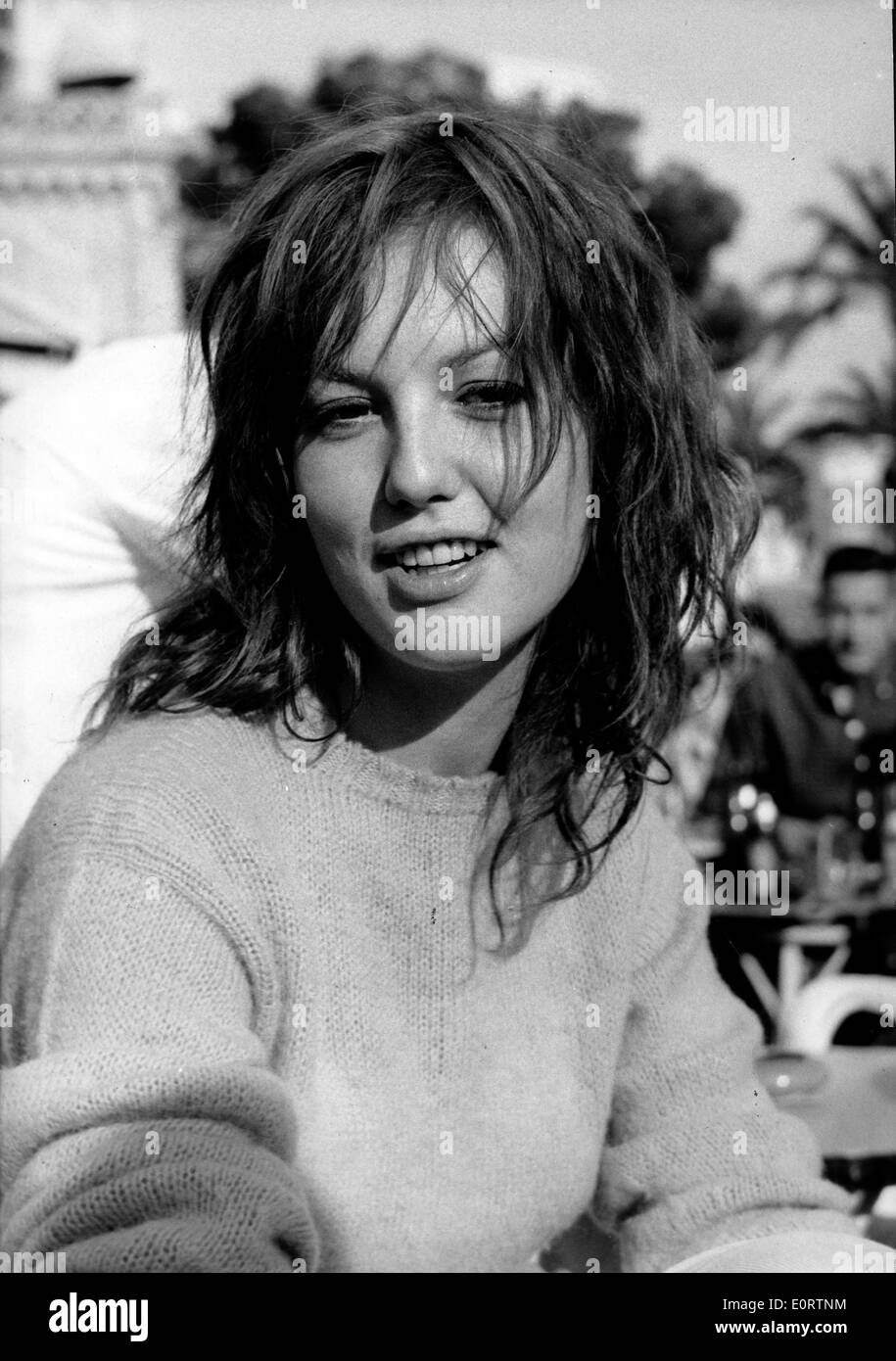 Portrait outside young woman Black and White Stock Photos & Images - Alamy