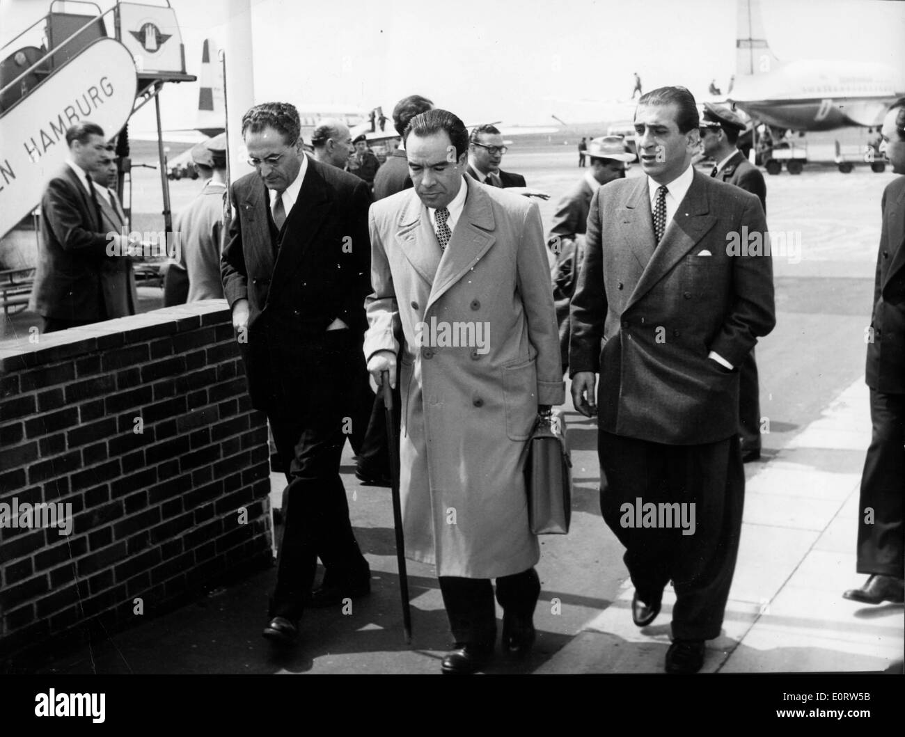 Politician Hossein Fatemi arrives at airport Stock Photo - Alamy