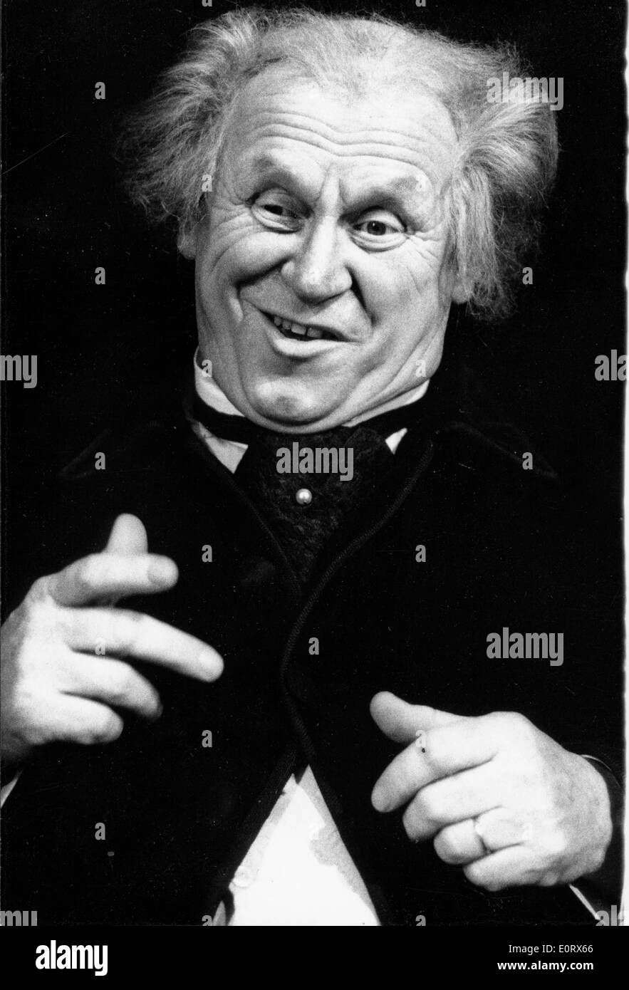 Actor Gert Frobe makes faces in costume Stock Photo - Alamy