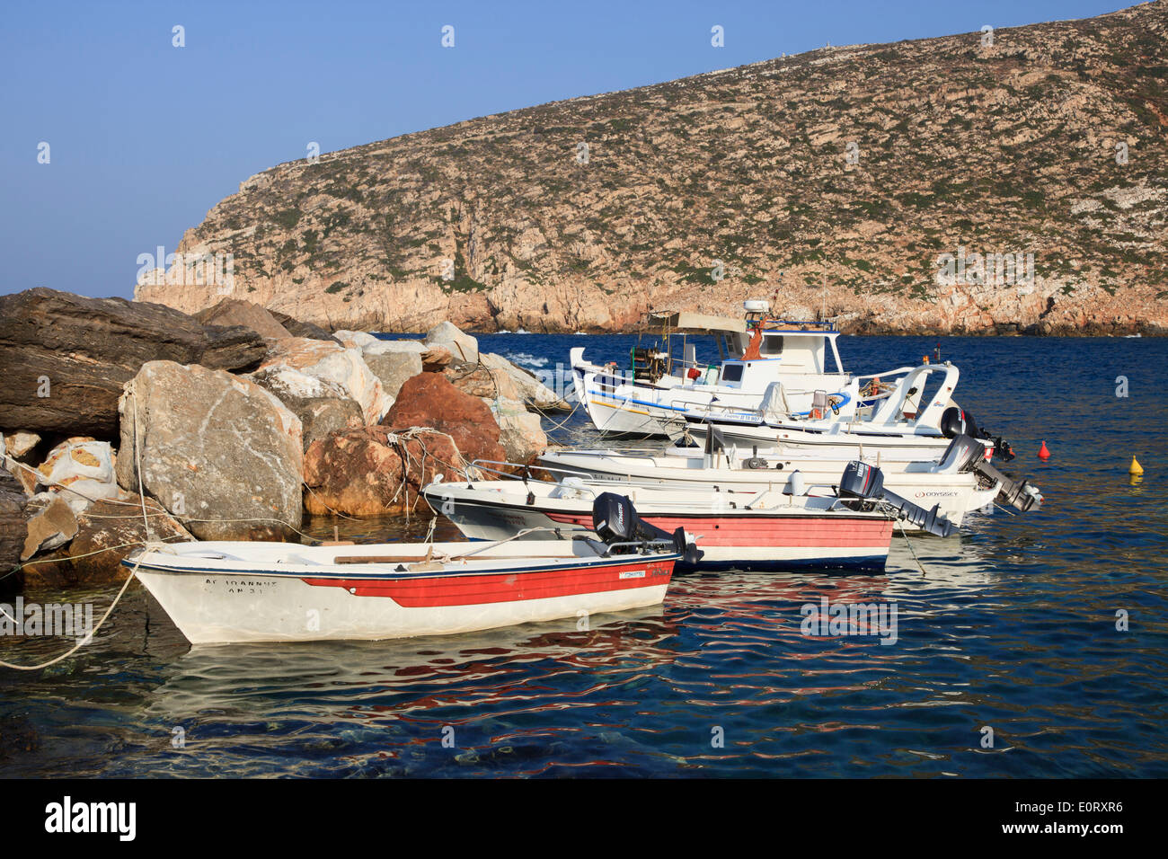 Boats, Naxos, Cyclades Islands, Greece Stock Photo - Alamy