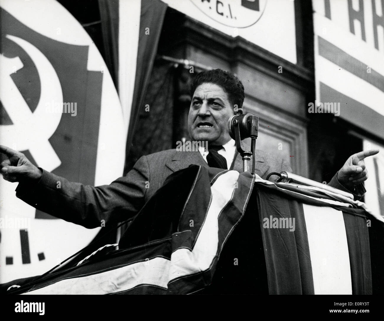 Italian trade union leader and communist politician, GIUSEPPE DI ...