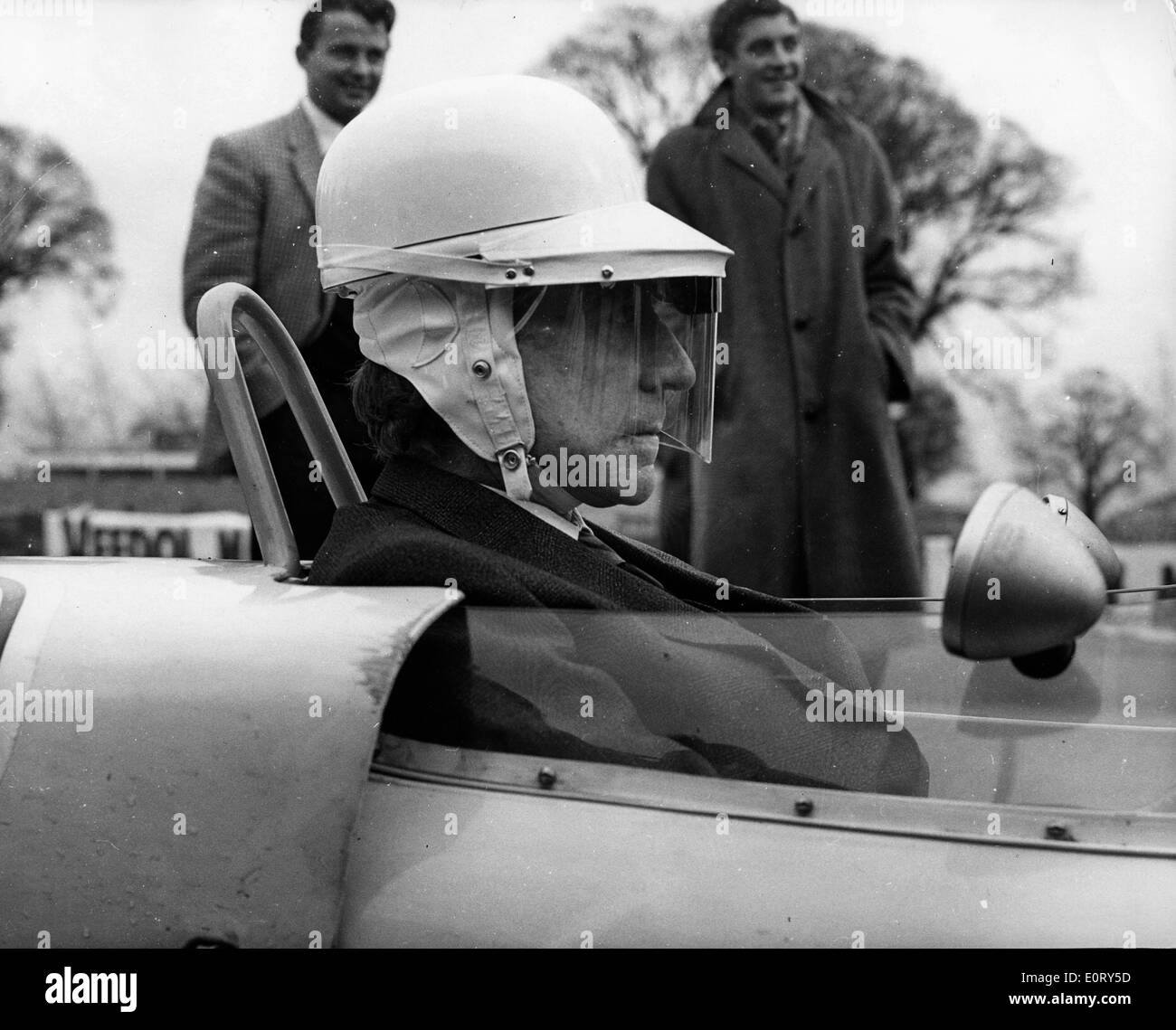 Industrialist J. Paul Getty prepares to race Stock Photo - Alamy