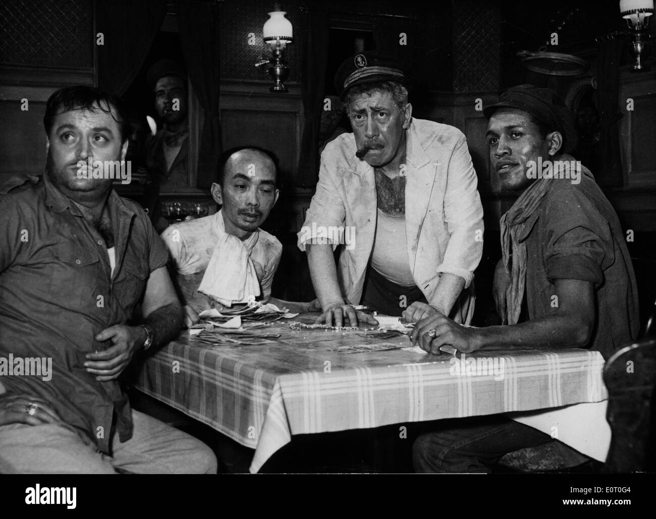 Actor Fernandel in a film scene as a sailor Stock Photo - Alamy