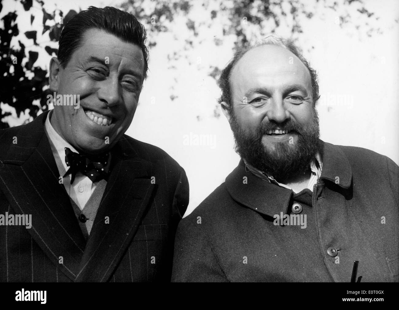 Actor Fernandel with a friend Stock Photo - Alamy