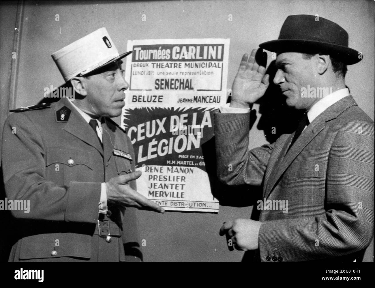 Actor Fernandel in a film scene Stock Photo - Alamy