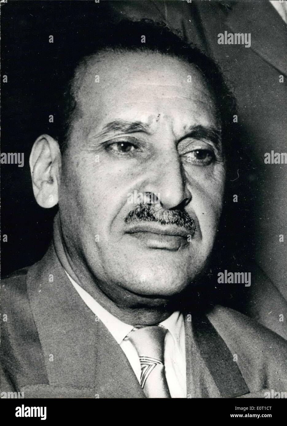 Jun. 15, 1960 - Here is a recent portrait of Algerian leader, Ferhat ...