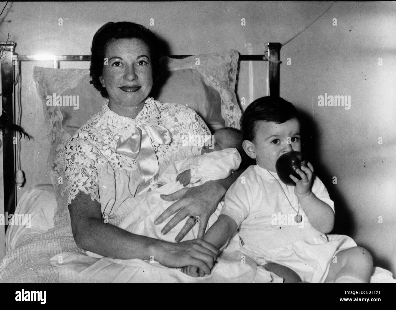 Prime Minister Felix Gaillard's wife and children Stock Photo - Alamy