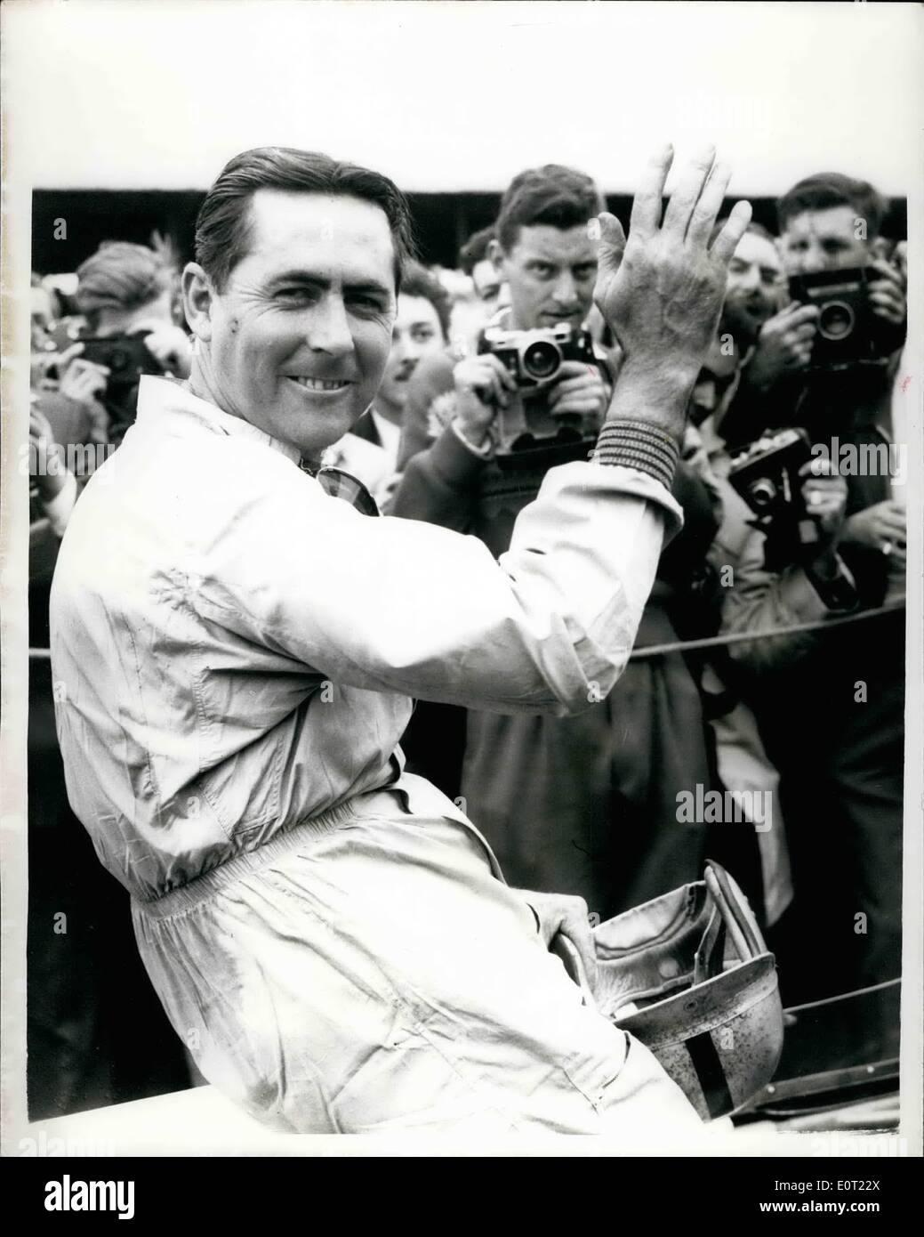 Jul. 07, 1960 - Jack Brabham wins the British Grand Prix at Silverstone ...
