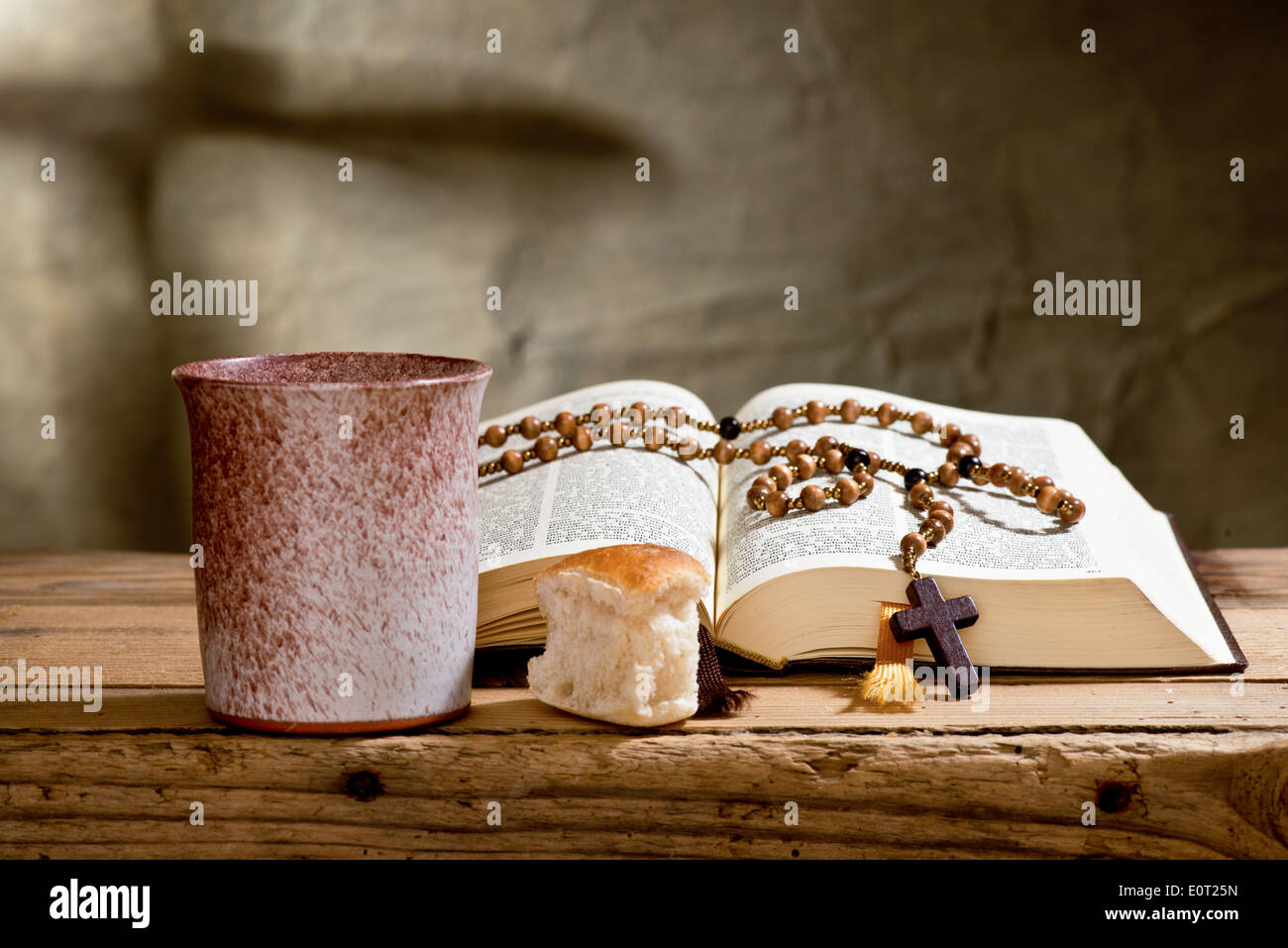 still life with bible and prayer beads Stock Photo - Alamy