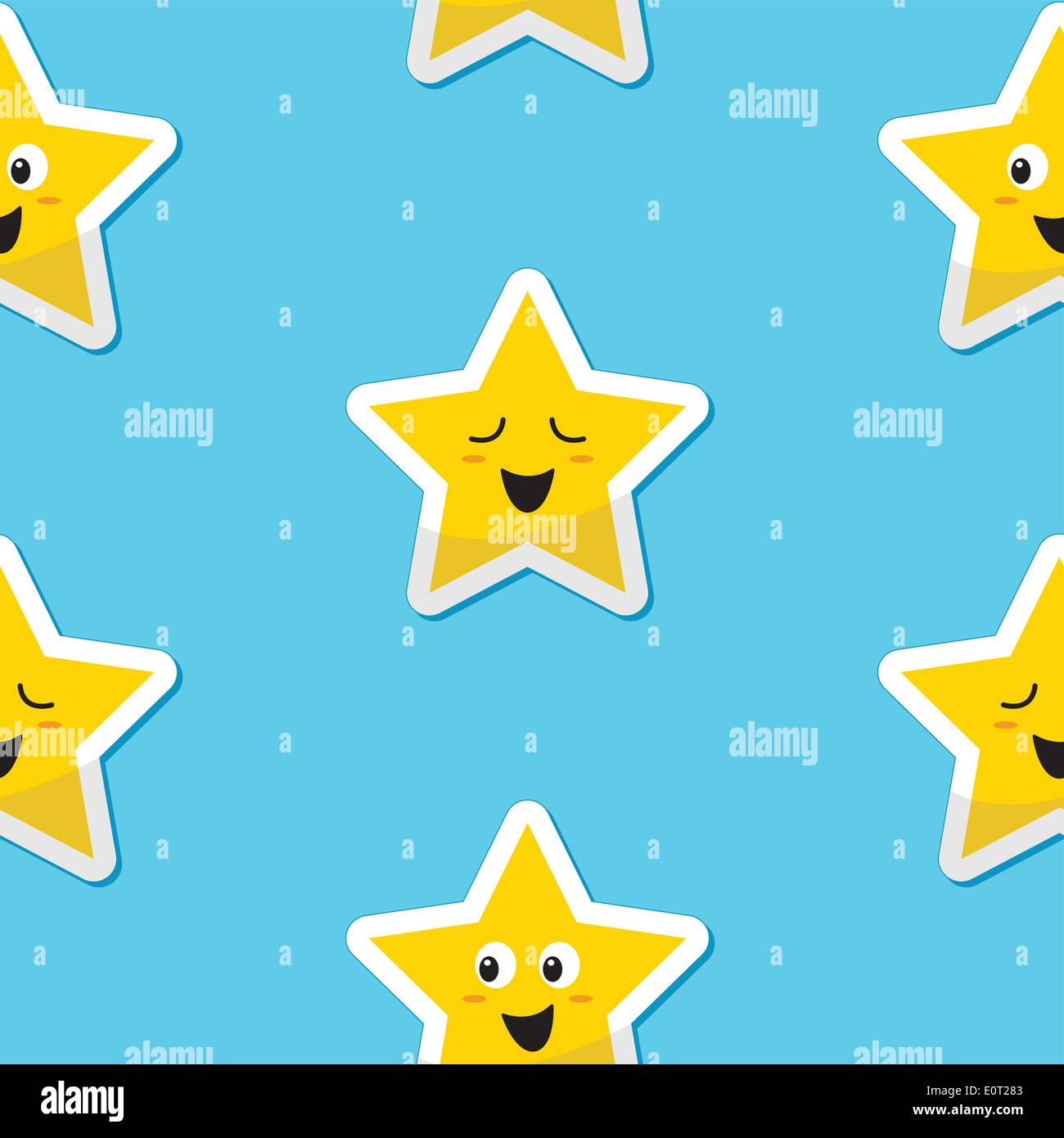 Seamless happy stars background for kids Stock Vector Image & Art - Alamy