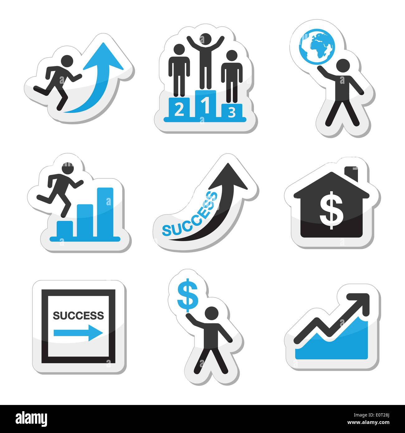 Success icons hi-res stock photography and images - Alamy