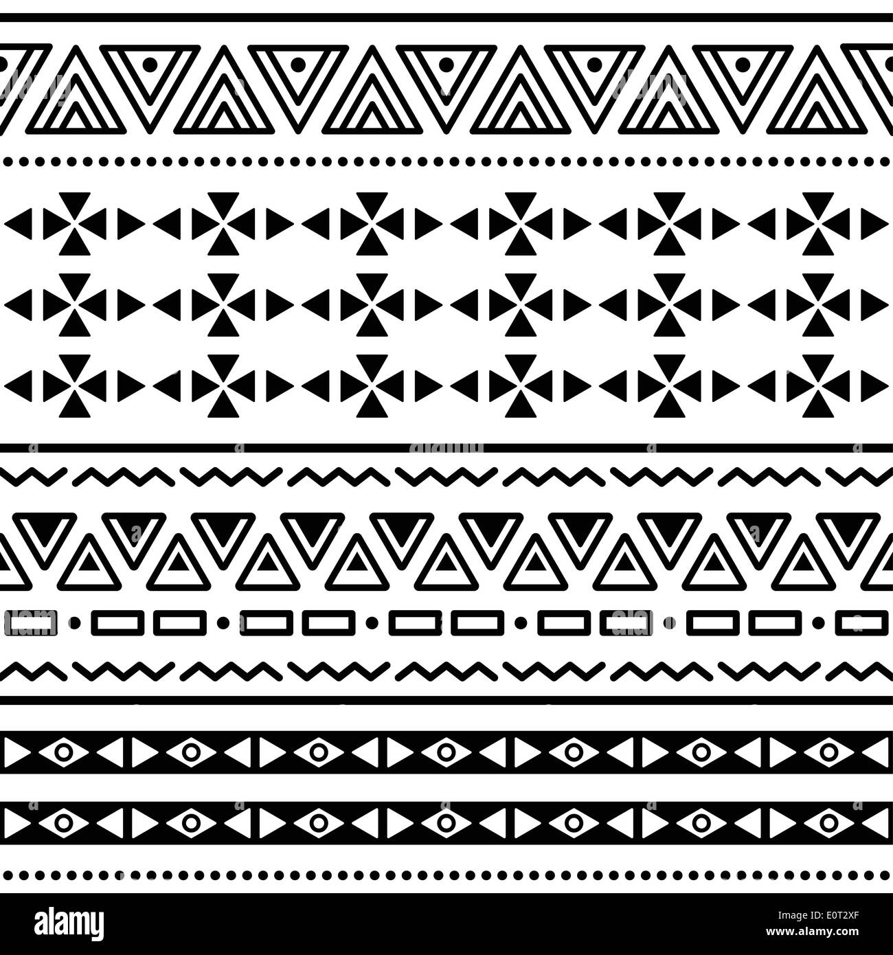 Seamless tribal pattern hi-res stock photography and images - Alamy