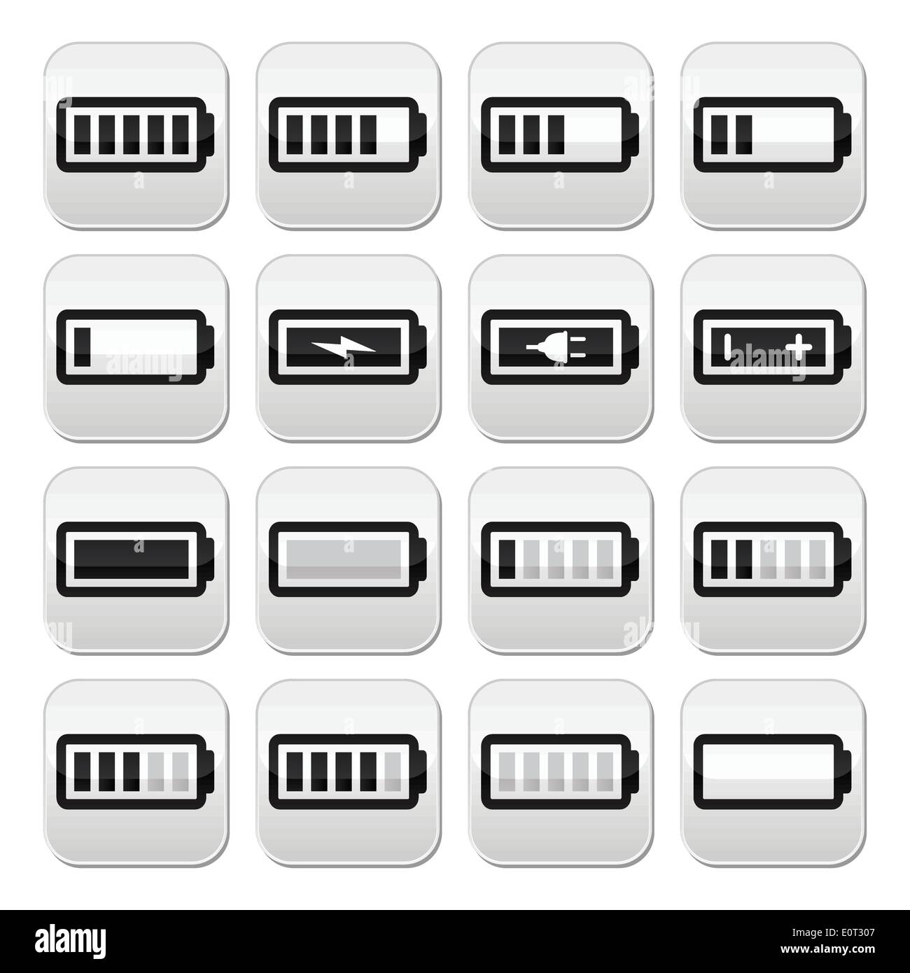 Low full battery charging Black and White Stock Photos & Images - Alamy