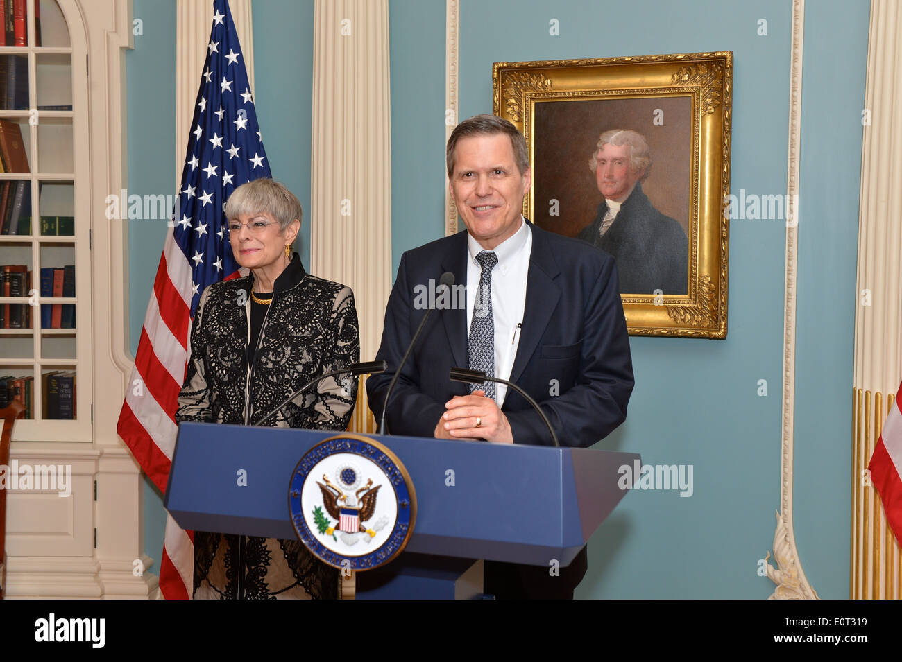 Ambassador Tueller Delivers Remarks at Swearing-in Ceremony Stock Photo ...