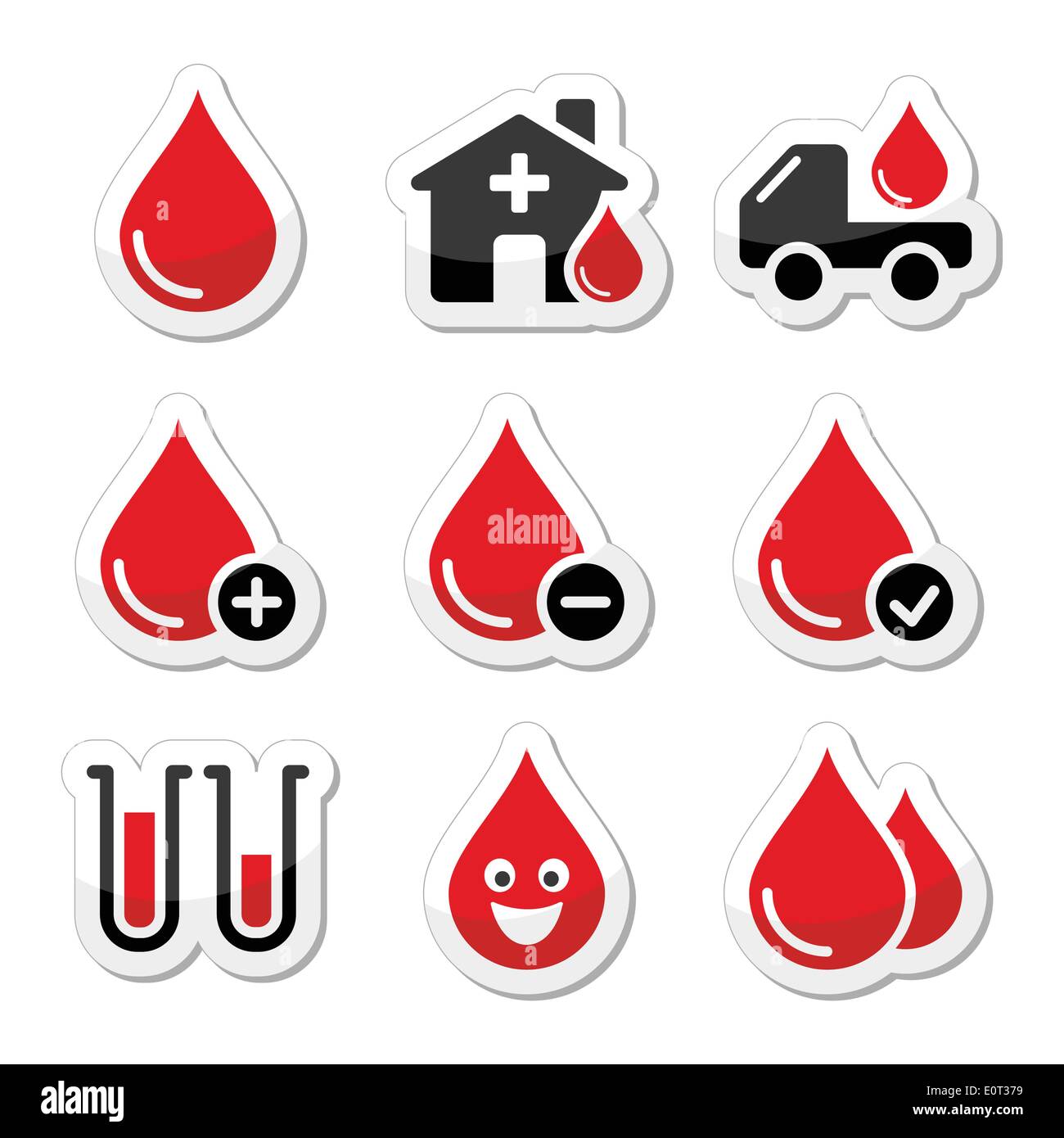 Blood medical icon image Cut Out Stock Images & Pictures - Alamy