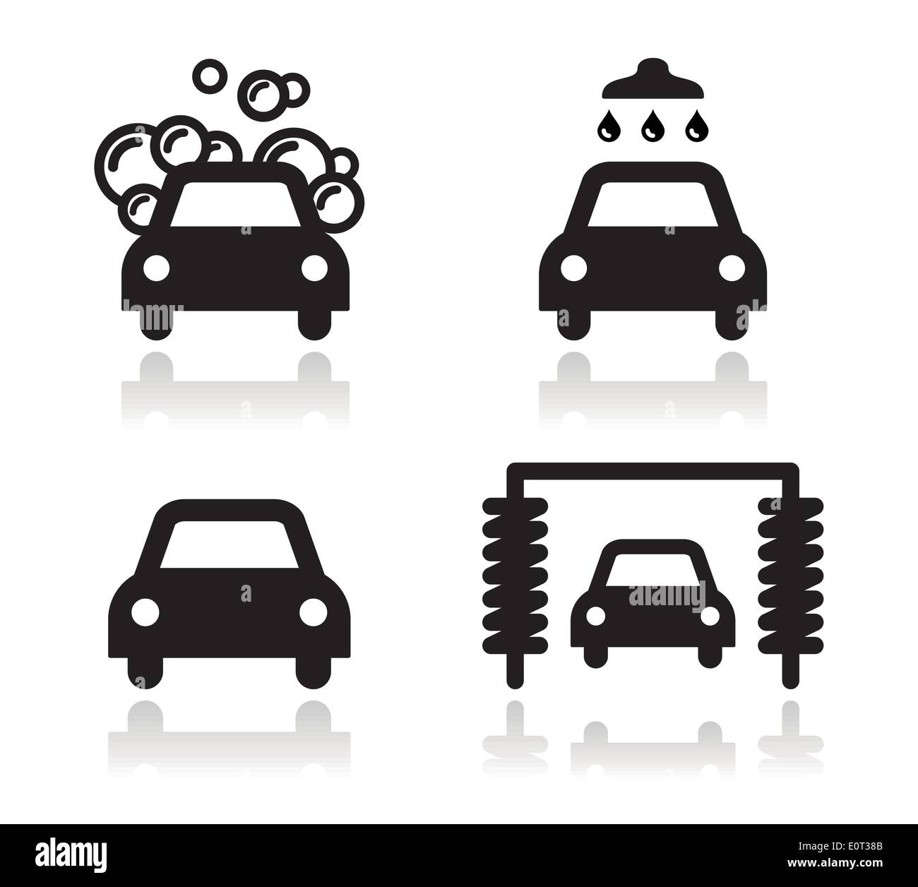 Car wash icons set - vector Stock Vector Image & Art - Alamy