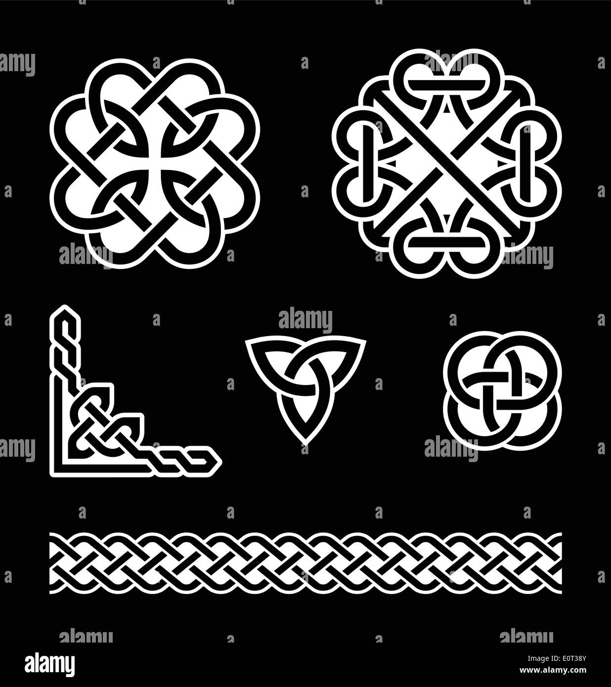 Knot in rope sign Black and White Stock Photos & Images - Alamy