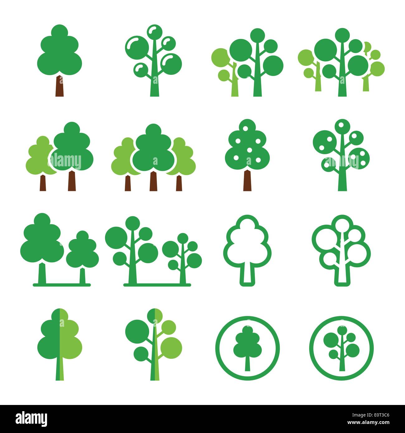 Set forest trees hi-res stock photography and images - Alamy