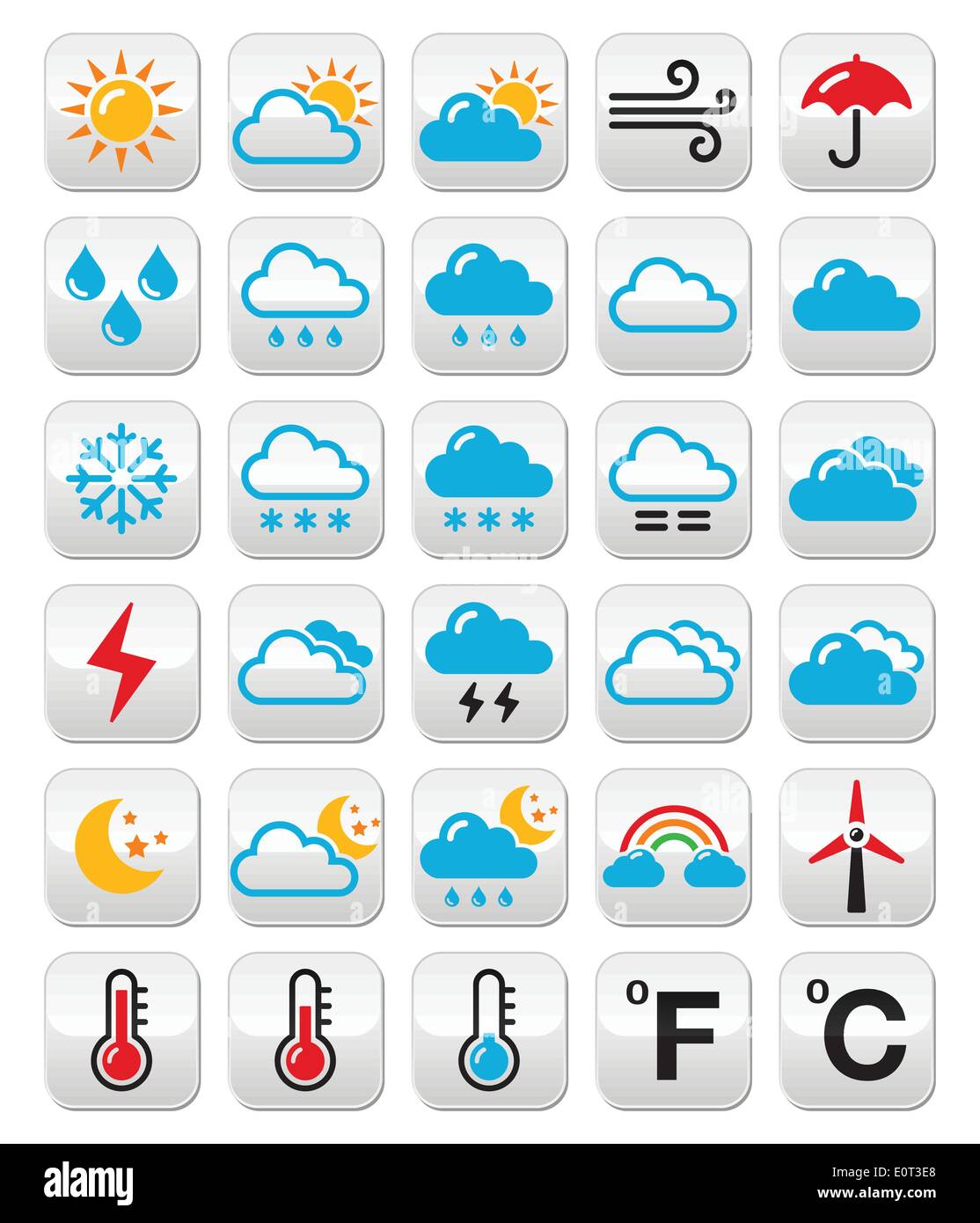 Weather forecast Stock Vector Images - Alamy