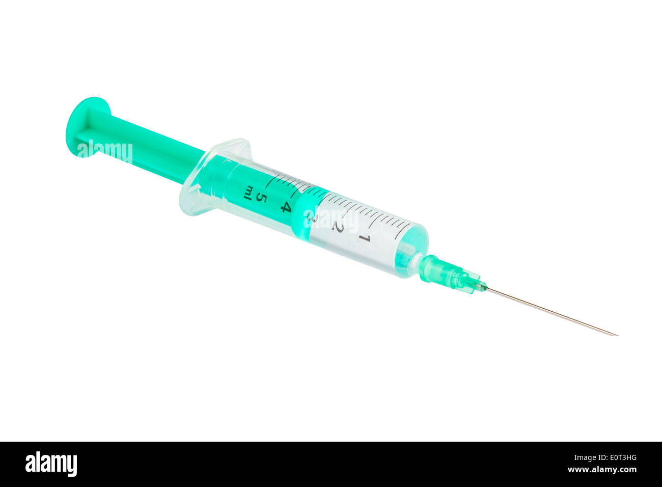 single use syringe isolated on white background Stock Photo - Alamy