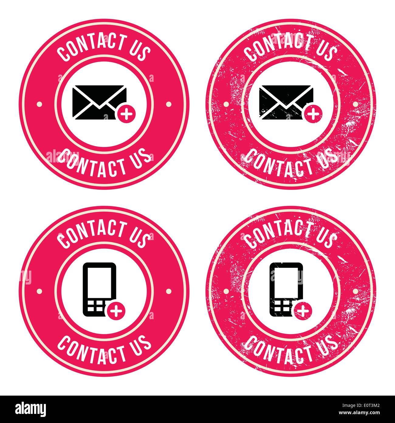 Contact us Stock Vector Images - Alamy