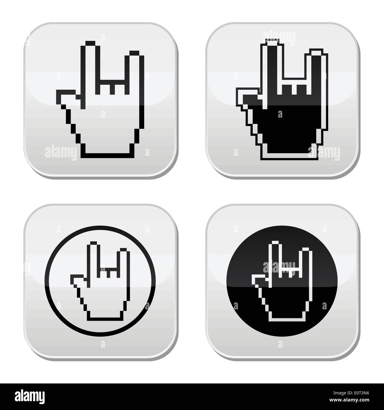 Pixel hand hi-res stock photography and images - Alamy