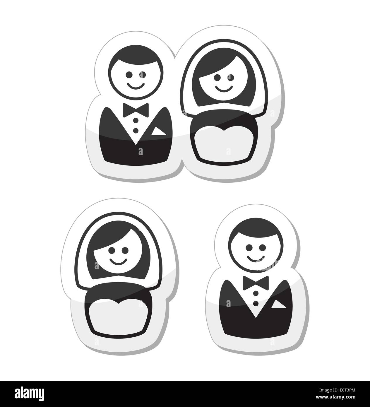 Married bride Cut Out Stock Images & Pictures - Alamy