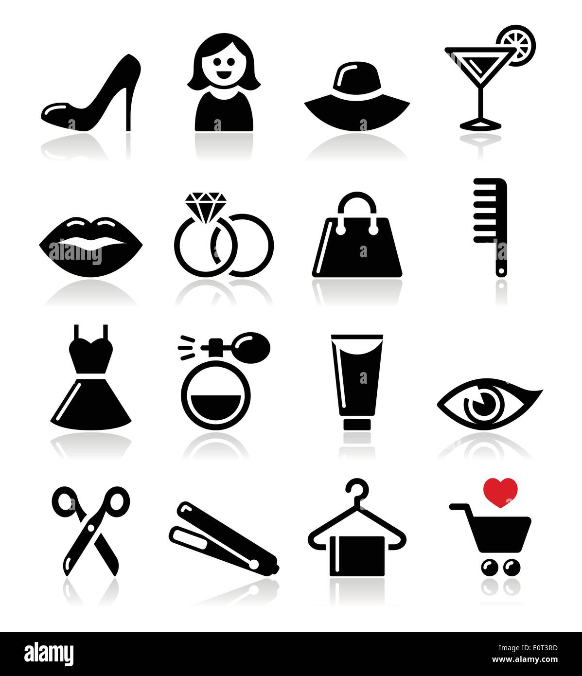 Beauty icons hi-res stock photography and images - Alamy