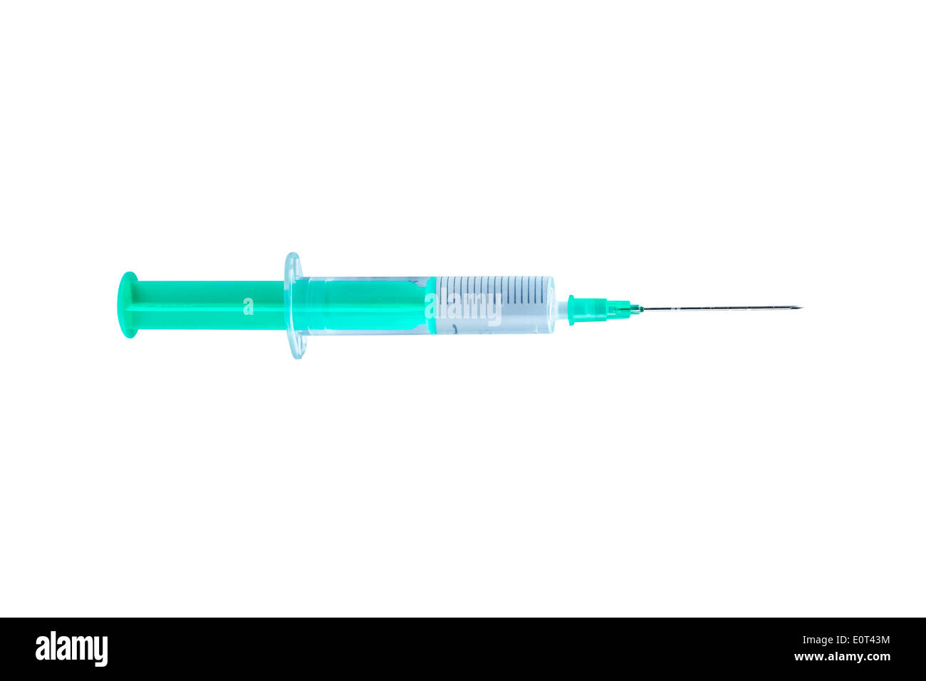 single use syringe isolated on white background Stock Photo - Alamy