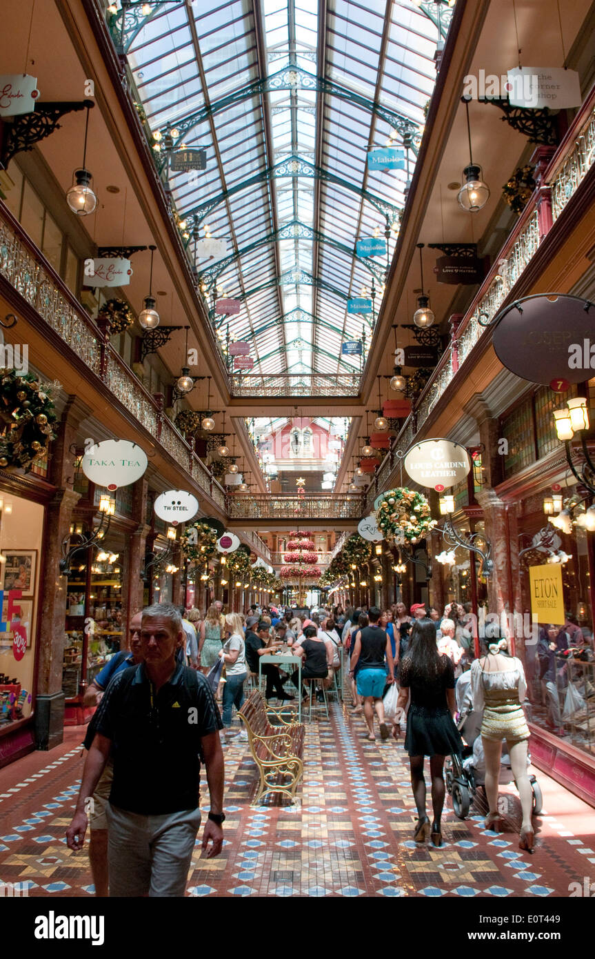 Interior of The Strand shopping arcade, Sydney, New South Wales ...
