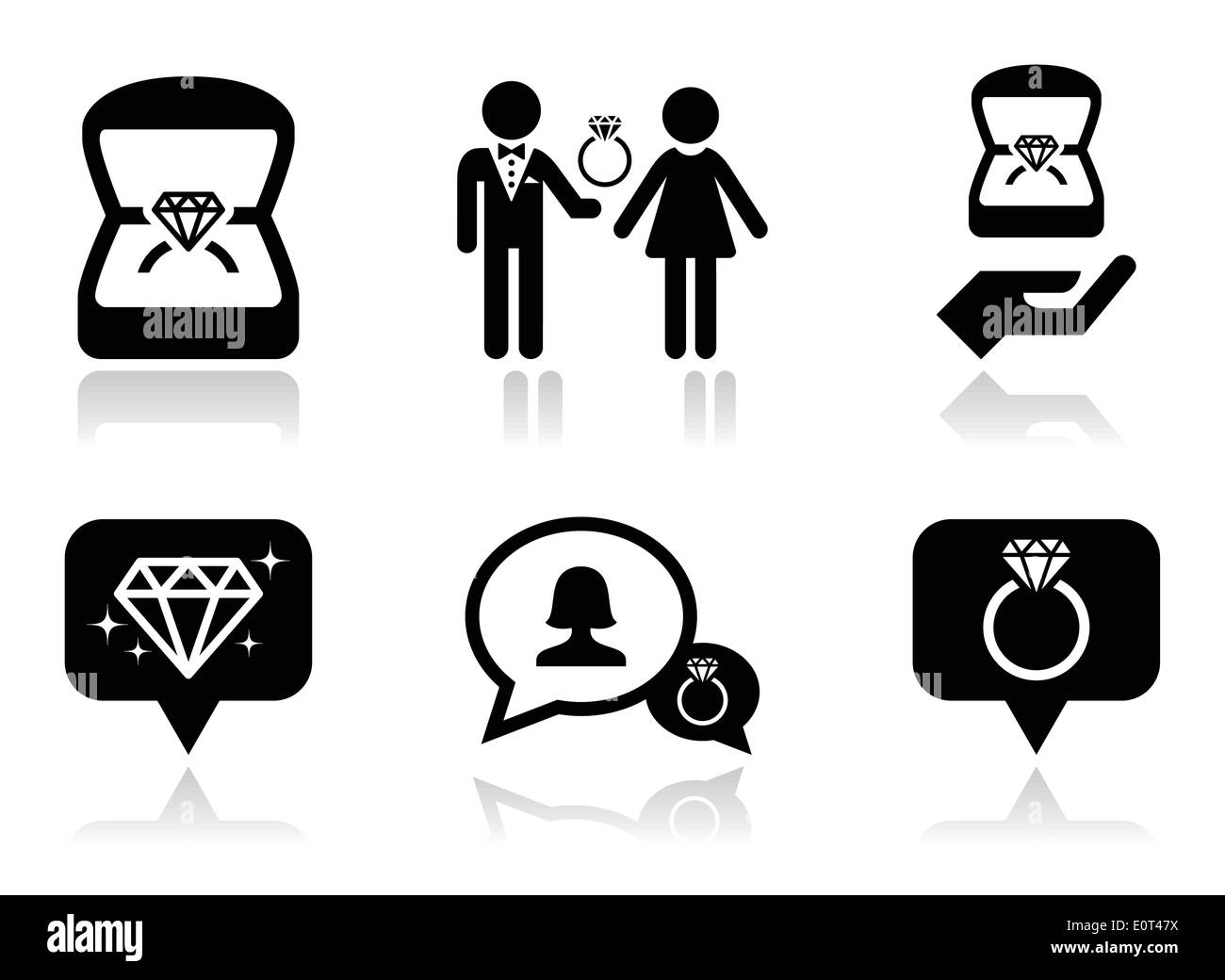 An engagement ring Stock Vector Images - Alamy