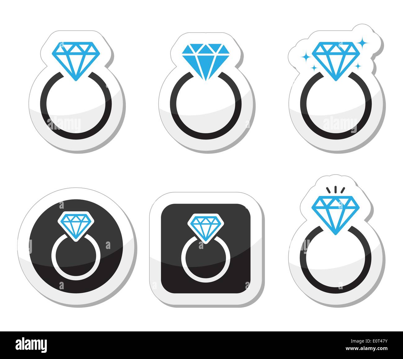 An engagement ring Stock Vector Images - Alamy