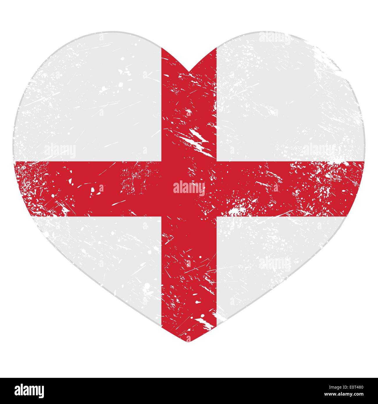 England heart retro flag Stock Vector Image & Art - Alamy