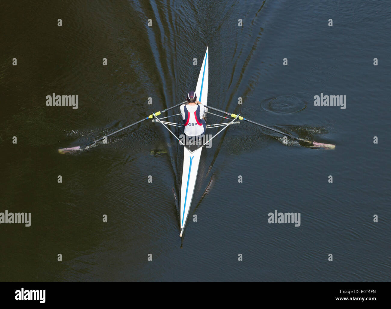Man rowing in boat on hi-res stock photography and images - Alamy