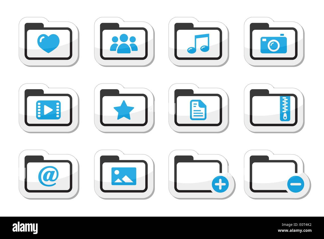 Folder documents Stock Vector Images - Alamy