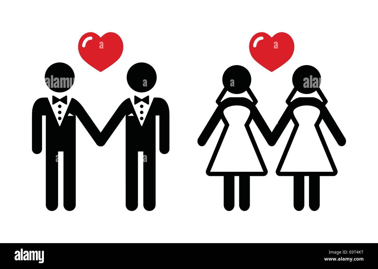 Marriage icons Stock Vector Images - Alamy