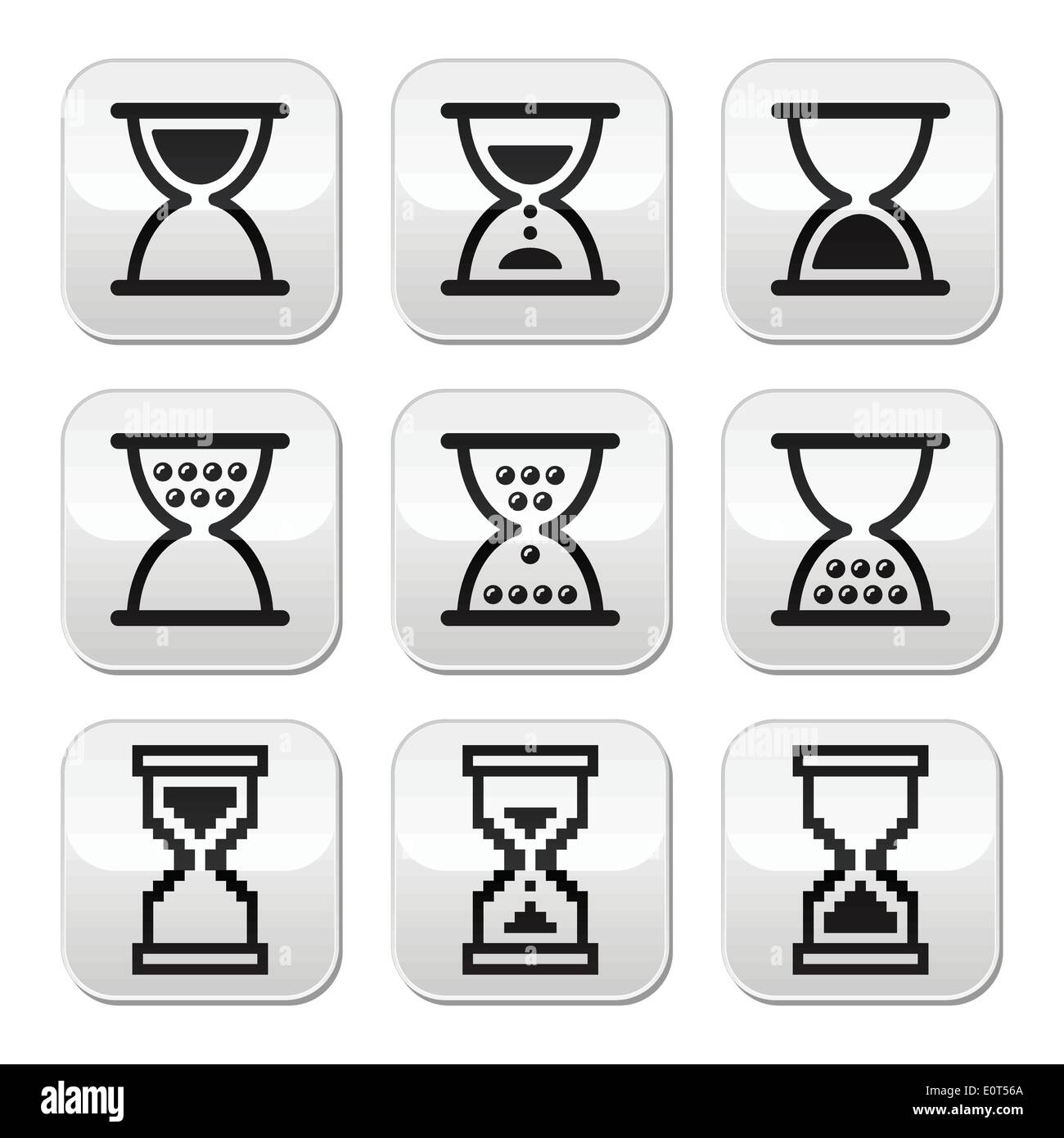 Sandglass icon hi-res stock photography and images - Alamy