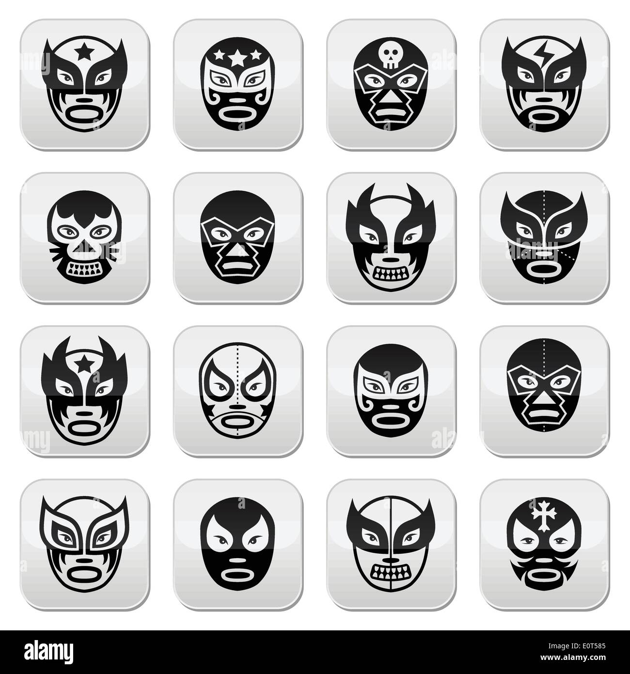 Lucha Libre Mask Template
